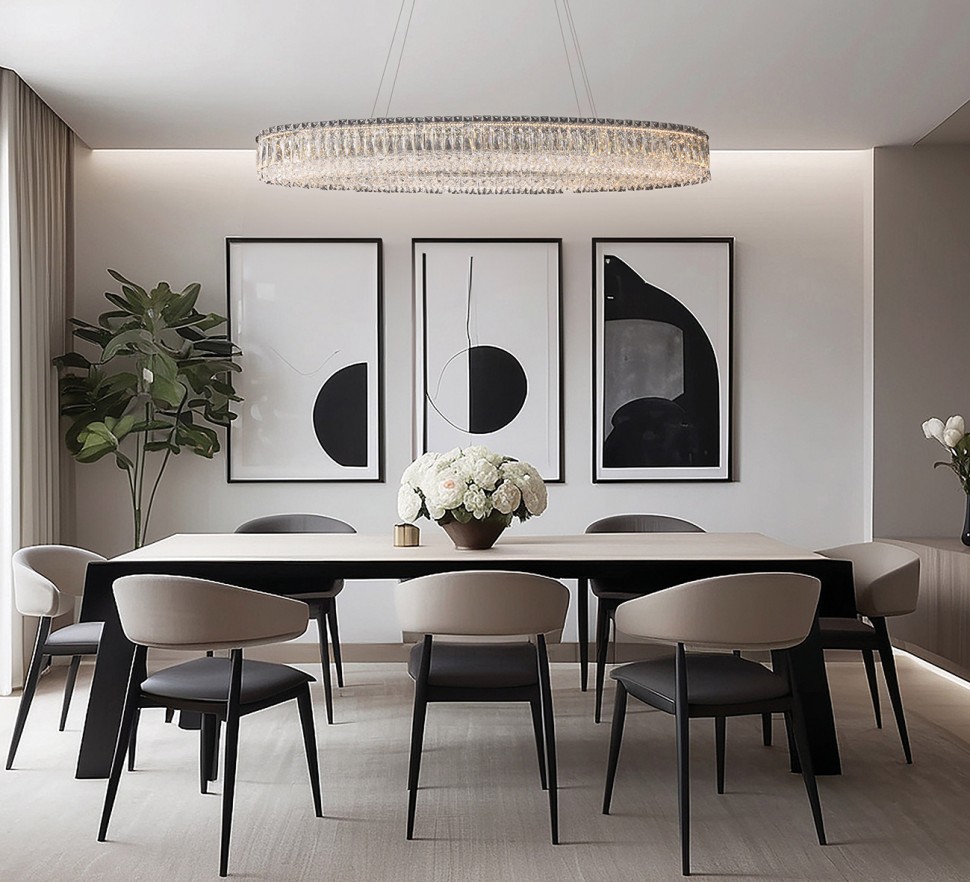 Люстра подвесная Vetto Chrome FL1054-9P купить в интернет-магазине ...